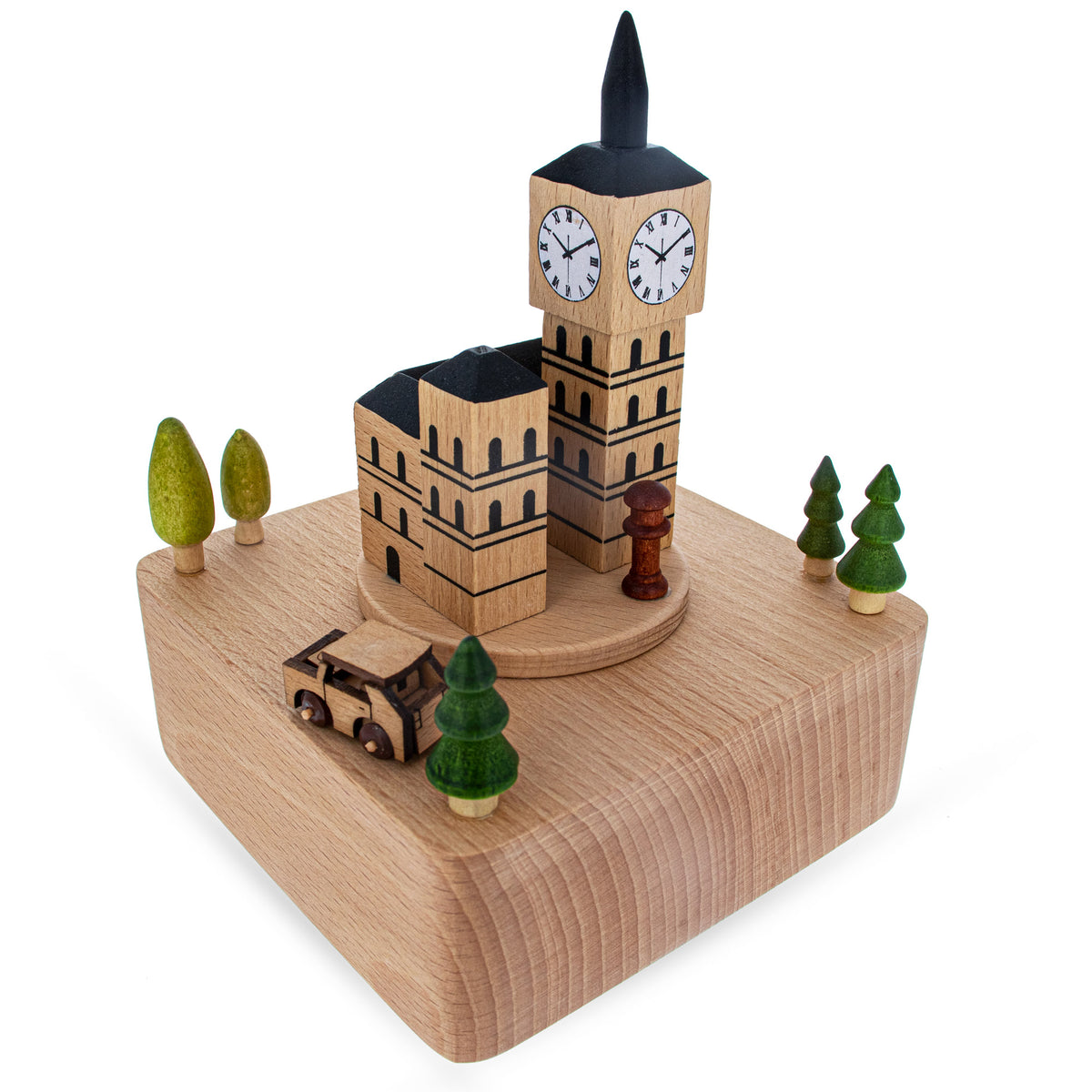 Buy Big Ben, London Musical Figurine with Moving Magnetic Car – BestPysanky