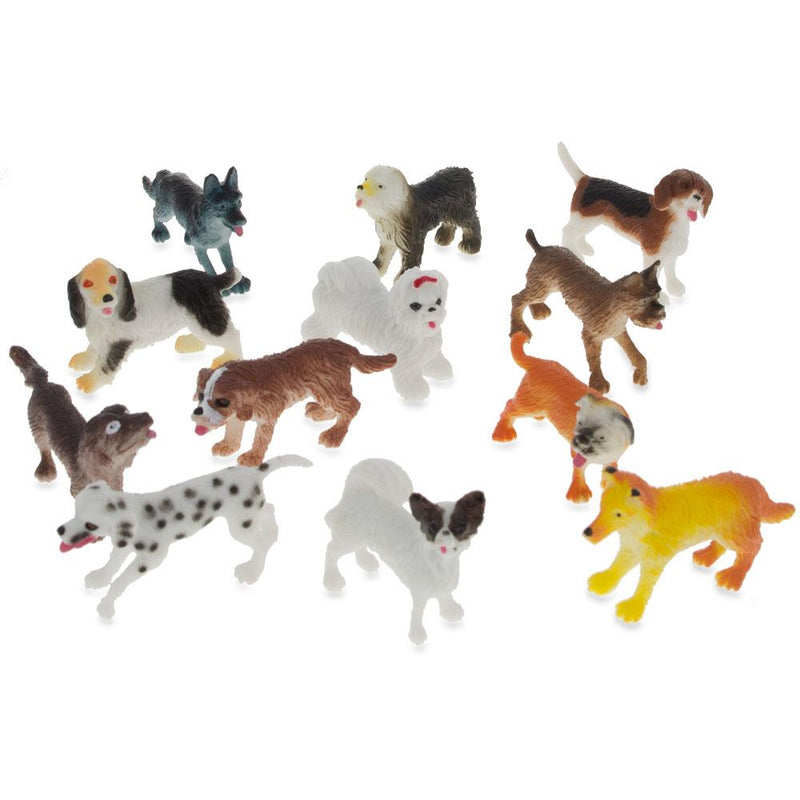 Buy Set of 12 Miniature Resin Dog Figurines 2 Inches – BestPysanky