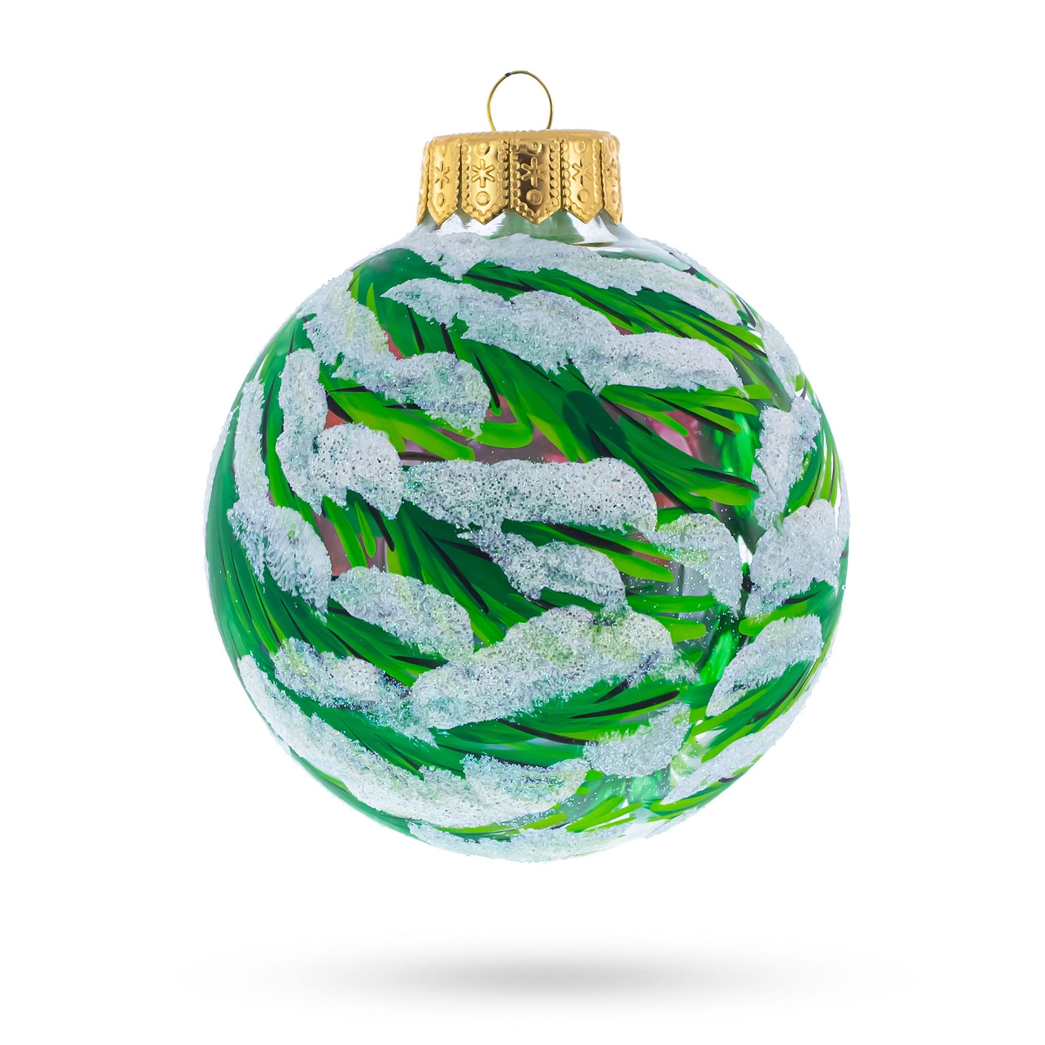 Buy Whimsical Two Finches in Winter - Artisan Blown Glass Ball ...