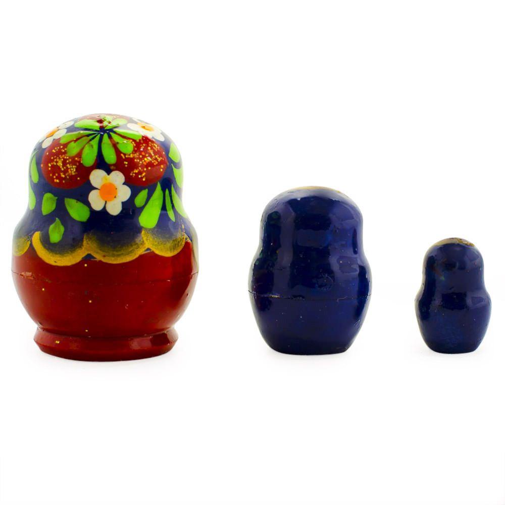 Buy Set of 3 Miniature Flowers Nesting Dolls 2 Inches – BestPysanky