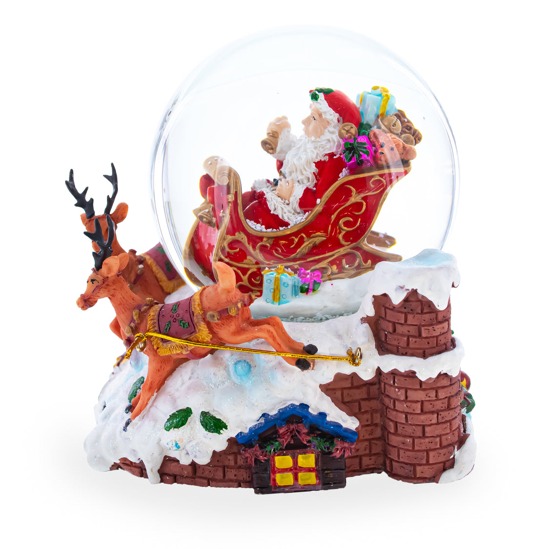 Santa Snow Globes Christmas Snow globes Water globes Musical ...