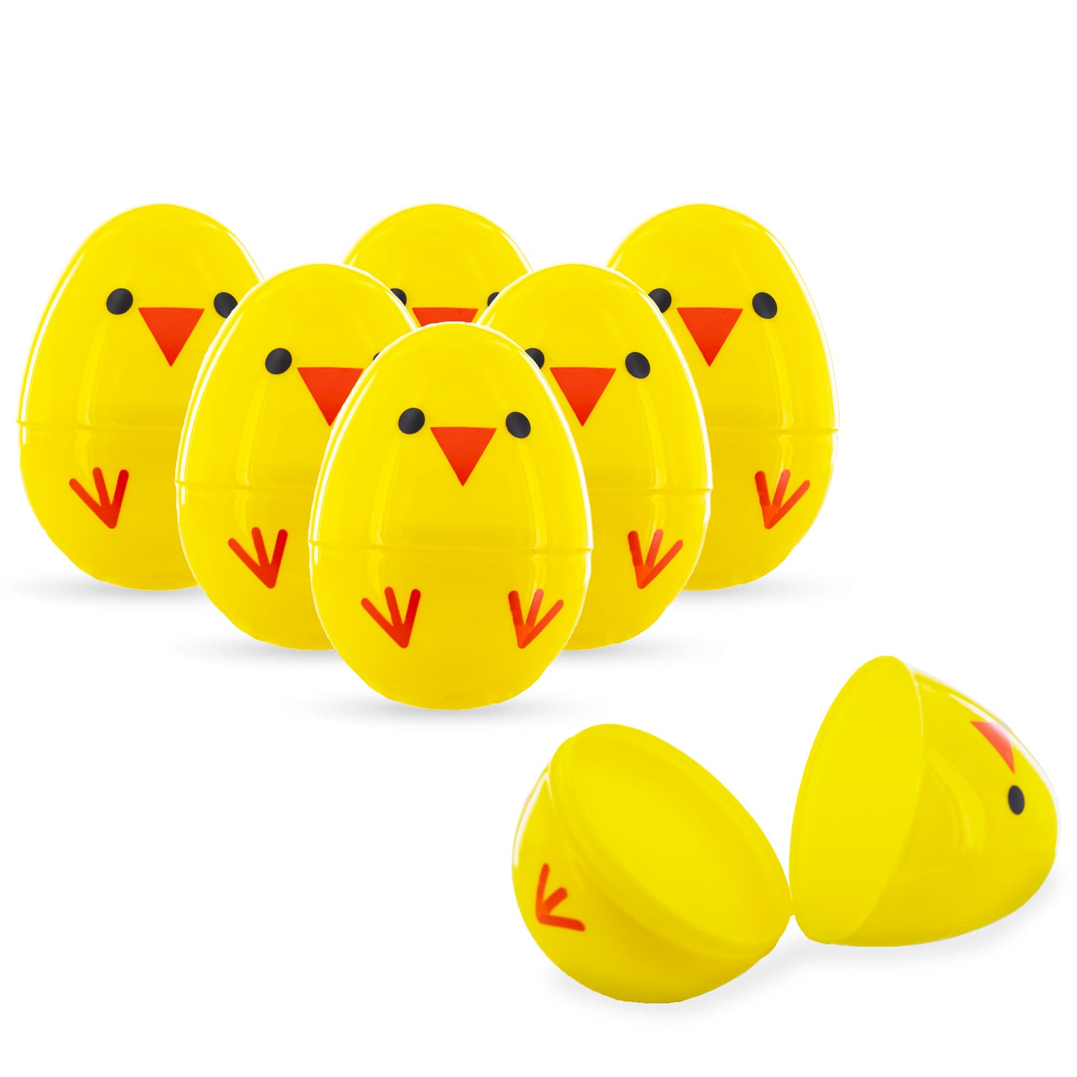 Buy Cheerful Chicks: Set of 20 Chicks Fillable Plastic Easter Eggs 2.25 ...