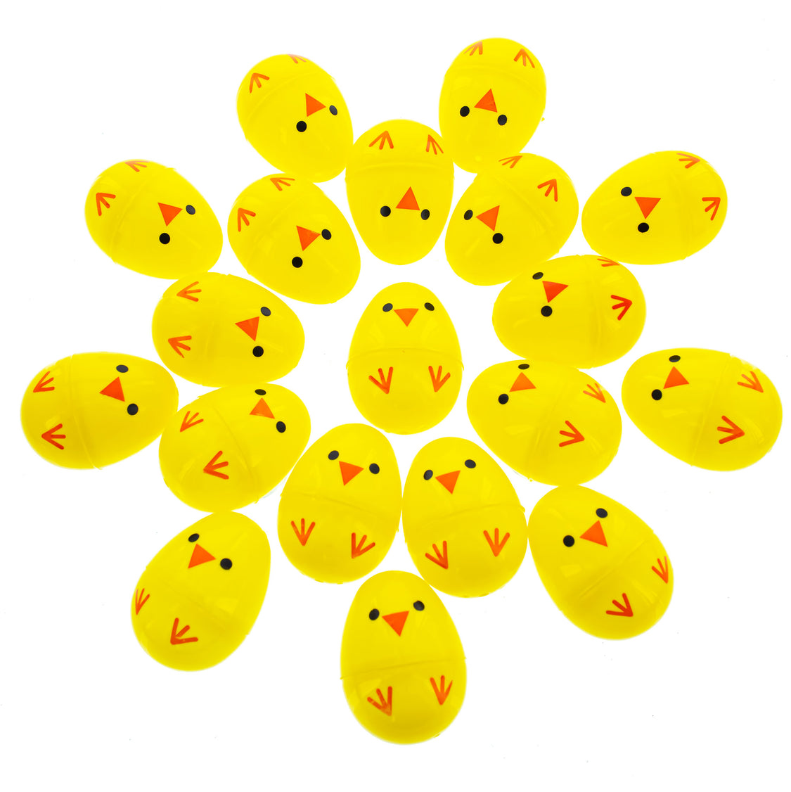 Buy Cheerful Chicks: Set of 20 Chicks Fillable Plastic Easter Eggs 2.25 ...