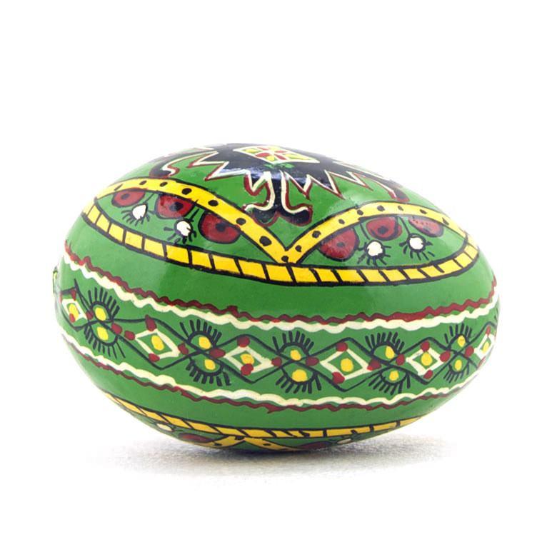 Buy Green Diamond Hand Painted Wooden Pysanky Easter Egg – BestPysanky